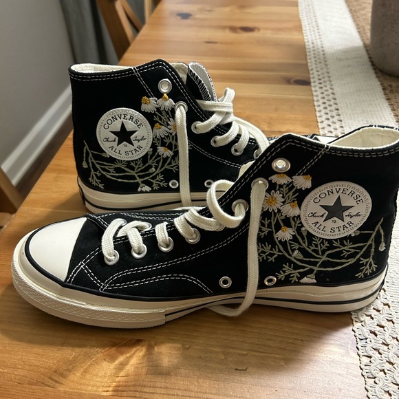 Converse | Shoes | Custom Converse High Tops Womens 1 Mens 9 | Poshmark